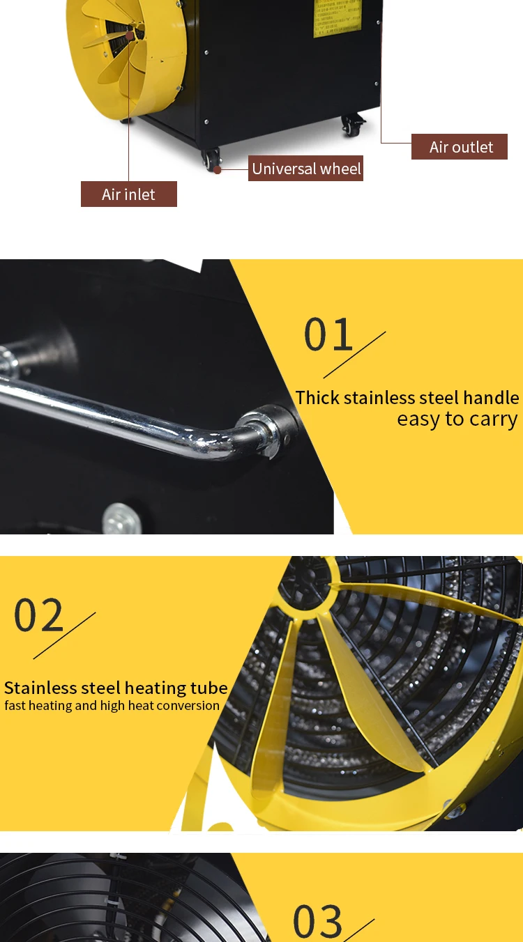 220v Smart Industrial Electric Air Heater 30kw Infrared Fan Heater With ...