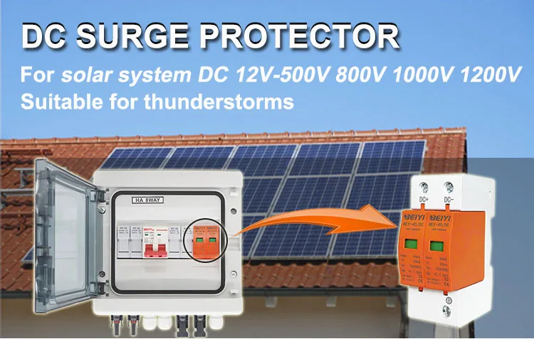 Lightning Arrester Dc Solar spd 2pole Surge Protector T2 40KA 20ka ...