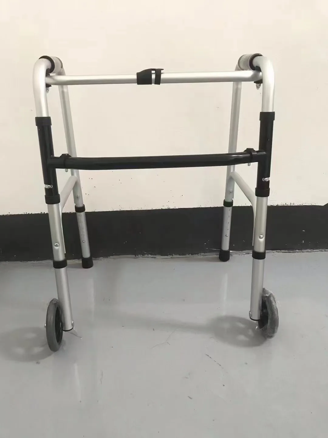 SUNCARE Aluminium Adjustable Frame Walker with Wheel for Child