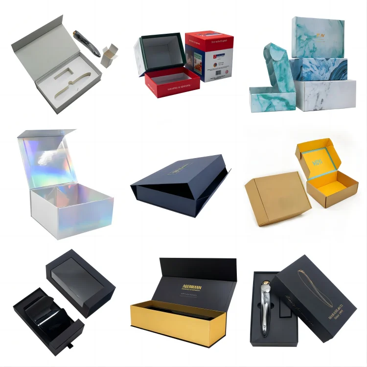 Custom Luxury Magnetic Boxes For Present With Customized Logo Size Gift ...