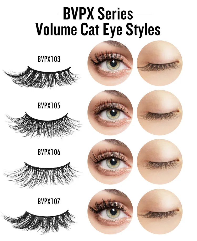 Half Eyelashes - Cat Eye Natura Long Full Strip Lashes