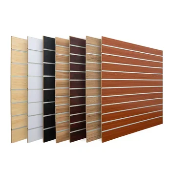 Grooved Slotted Mdf Aluminum Panels Slat Wall Decorative Slatwall For ...