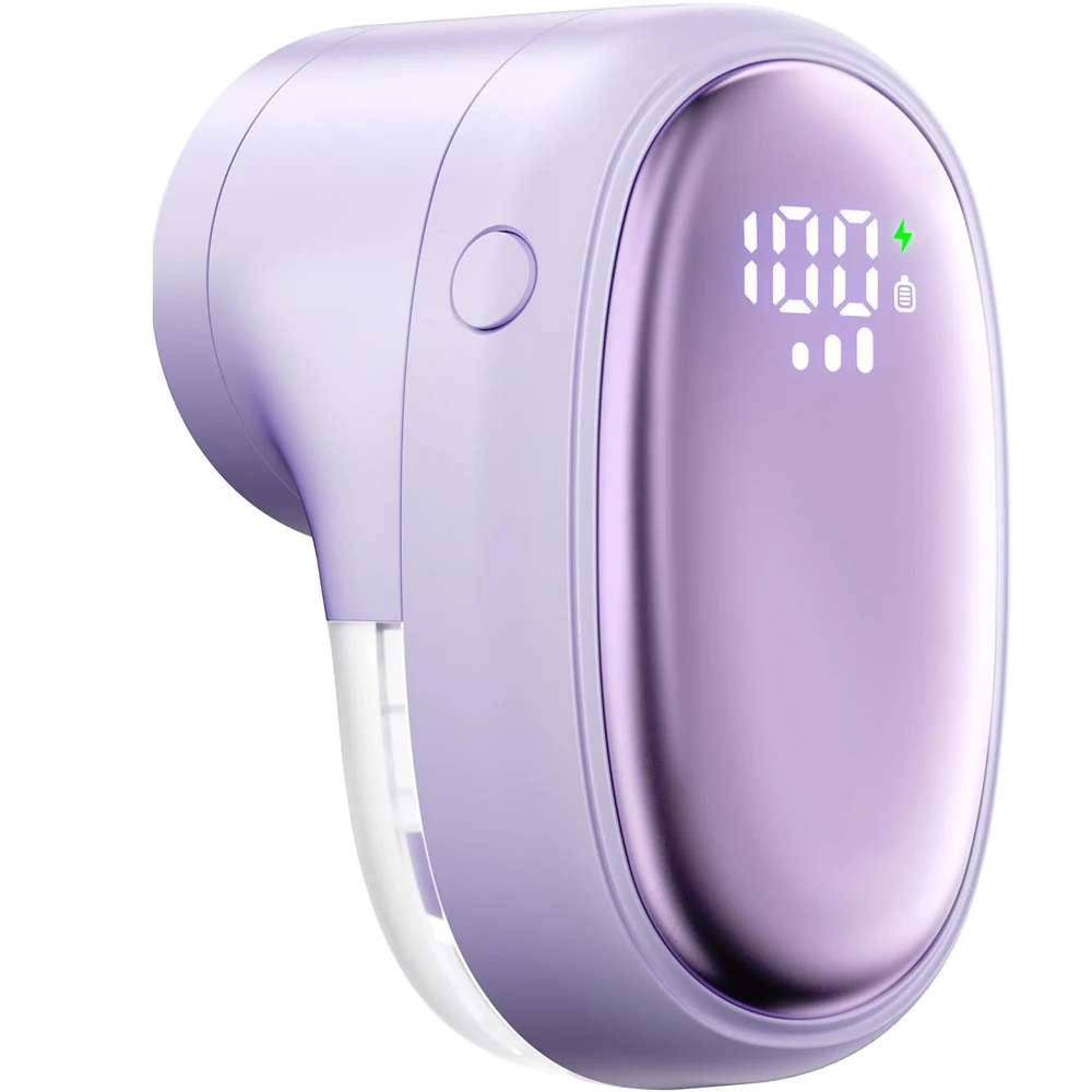 Portable Rechargeable Fabric Shaver Large Led Digital Display Stainless ...