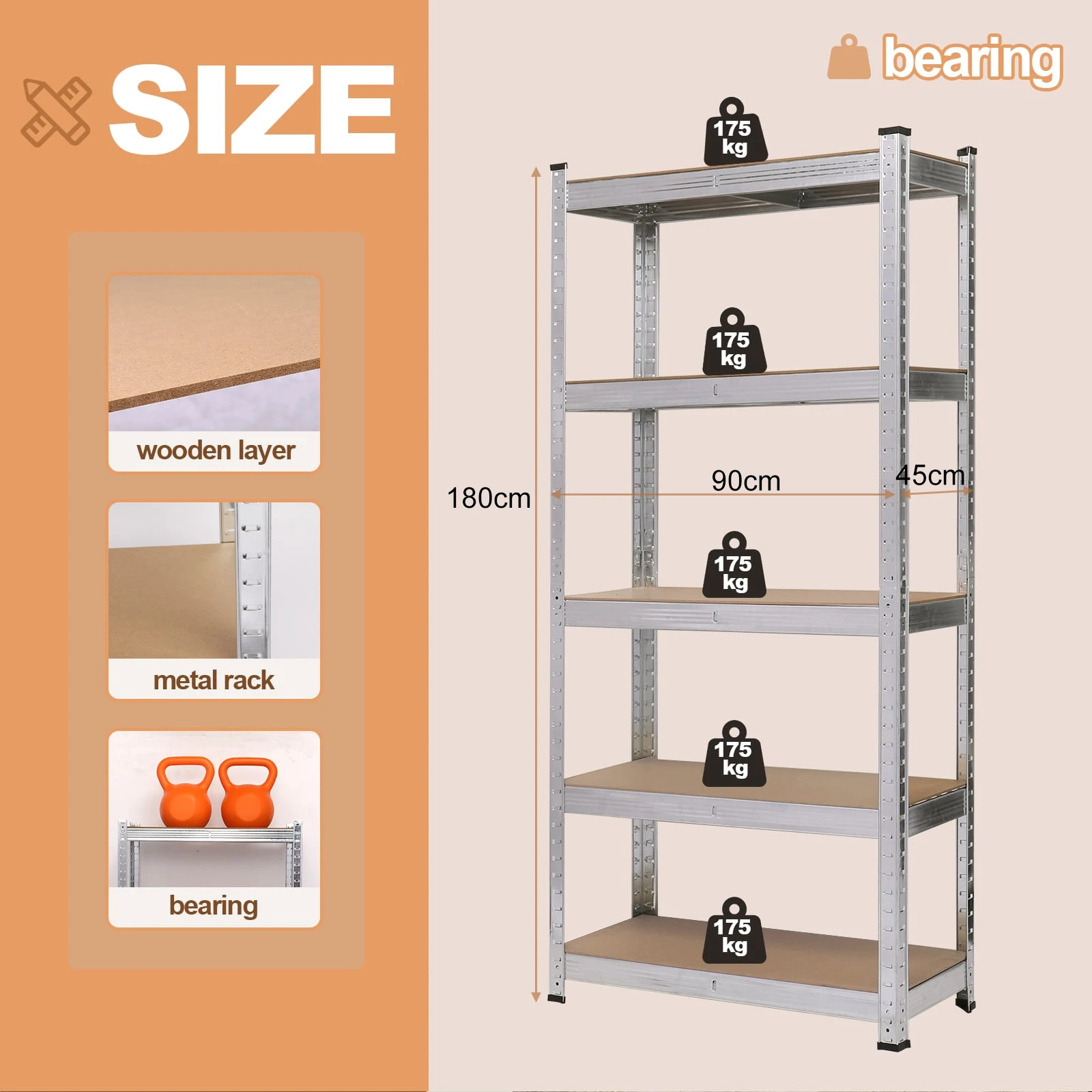 Industrial Adjustable Multifunctional Boltless Shelving Steel Rack ...