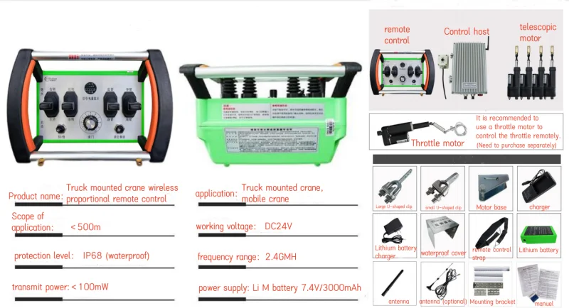 2026 New Truck Crane Controller 7 Joystick 8 Joystick Clutch Remote 12V ...