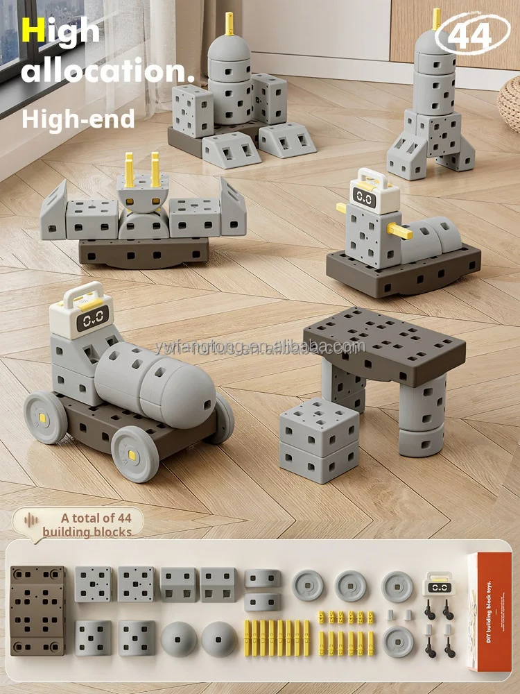 DIY Giant Building Blocks Set for Toddlers - Colorful Soft Blocks with ...