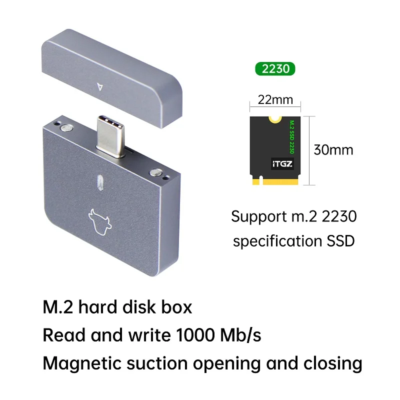 Itgz Read And Write 1000mb/s Hot Silver Hdd Tarantula Aluminum Box Nvme ...