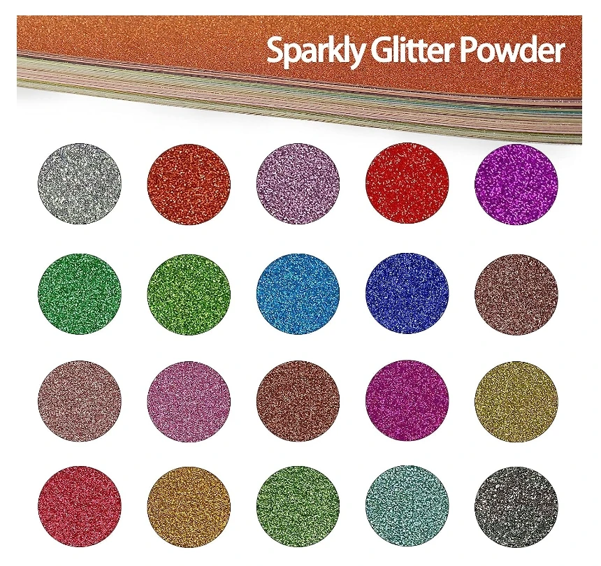 250gsm Glitter Cardstock Premium Sparkly Paper For Card Making And Diy ...