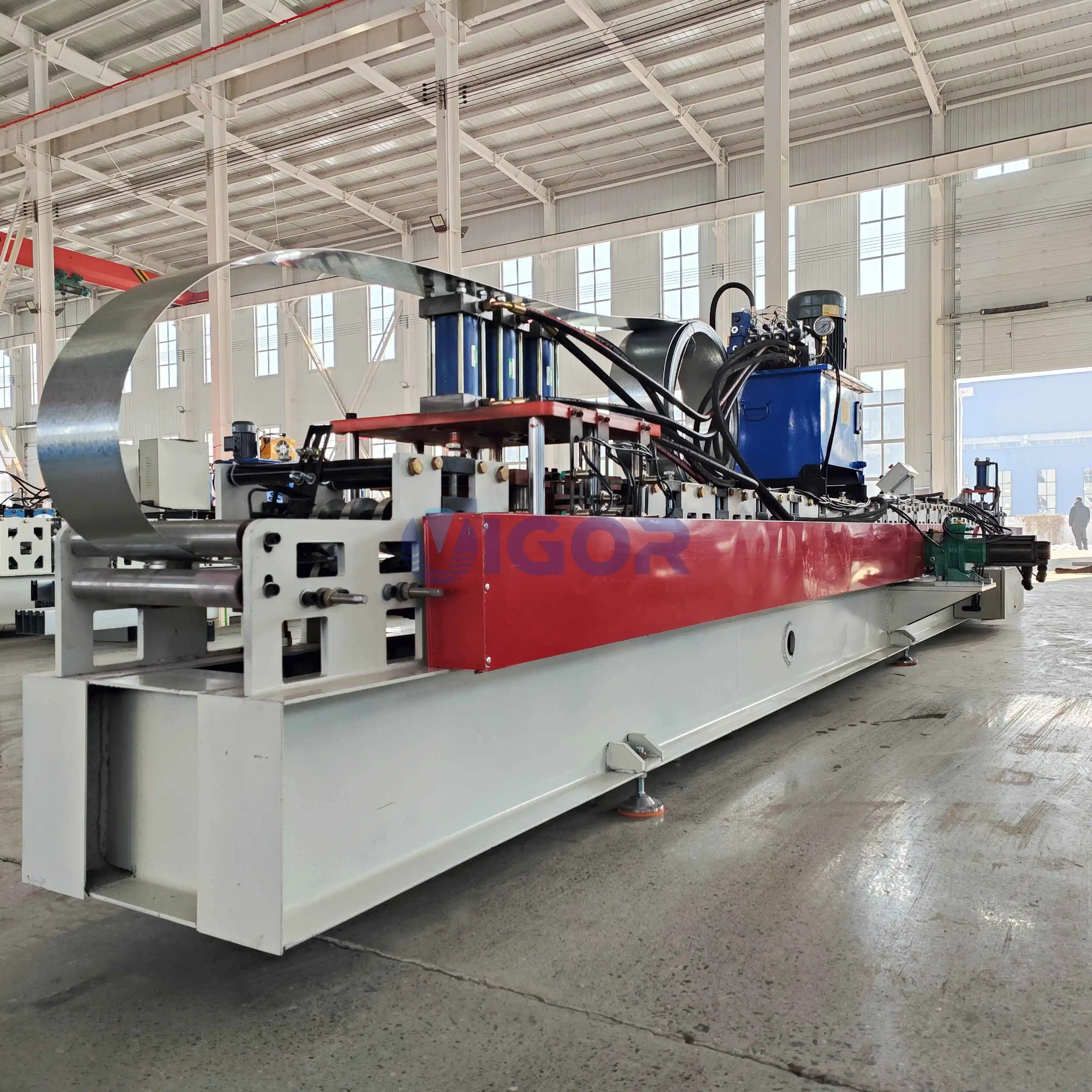 Roller Shutter Door Guide Used Bottom Rail Roll Forming Machine Metal Door Frame Automatic Roll ...