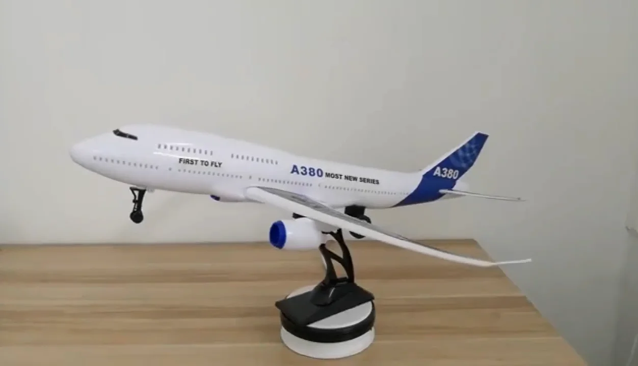 2ch Assemble Plastic Sliding Big Rc Remote Control Plane With Music ...