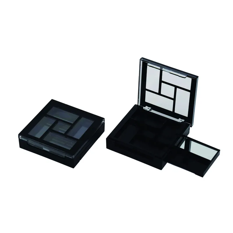 5 Color Eyeshadow Case With Drawer Mirror - Buy Eyeshadow Case ...