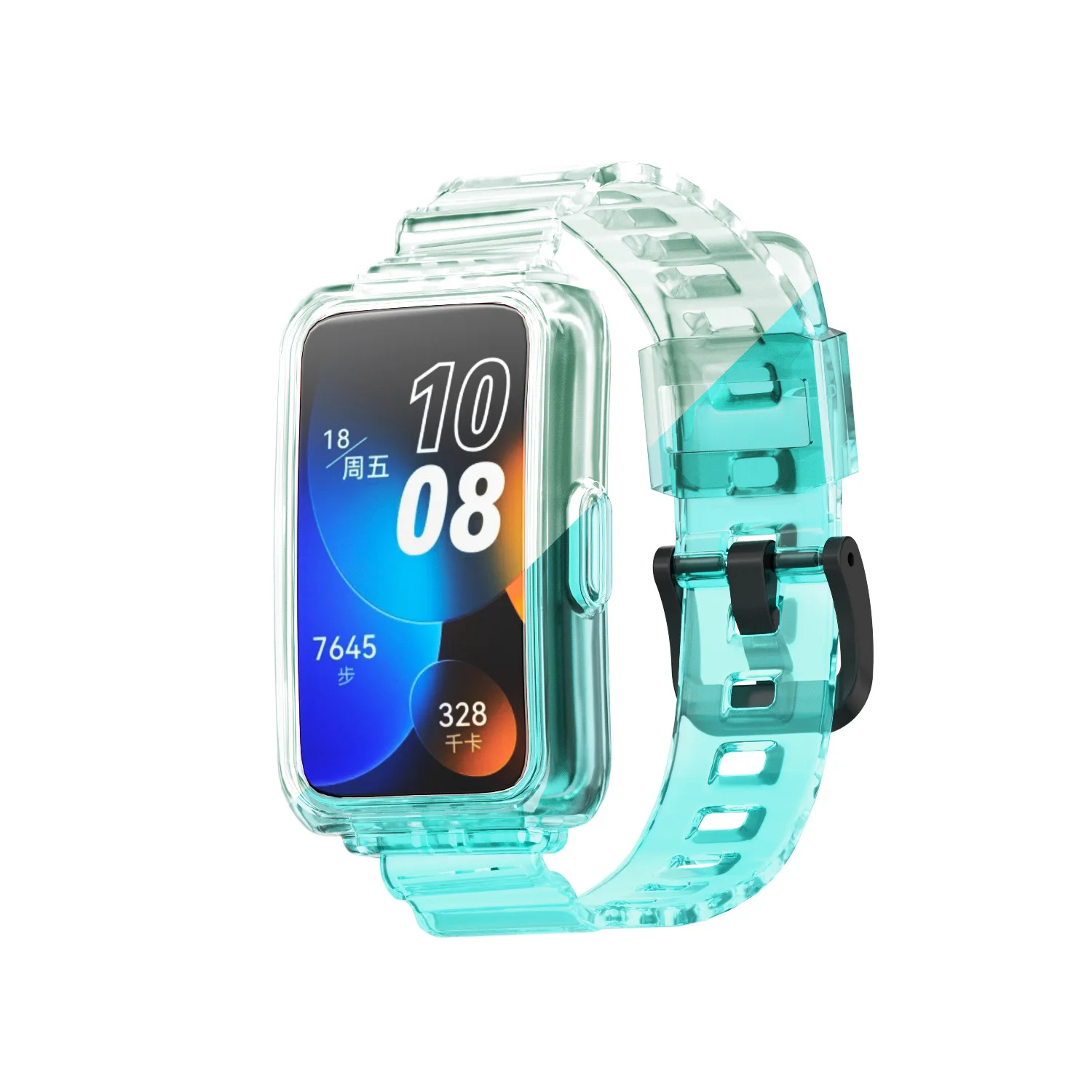 Sunlight change colour Clear TUP band +Case For Huawei band 9/8/7/6 ...