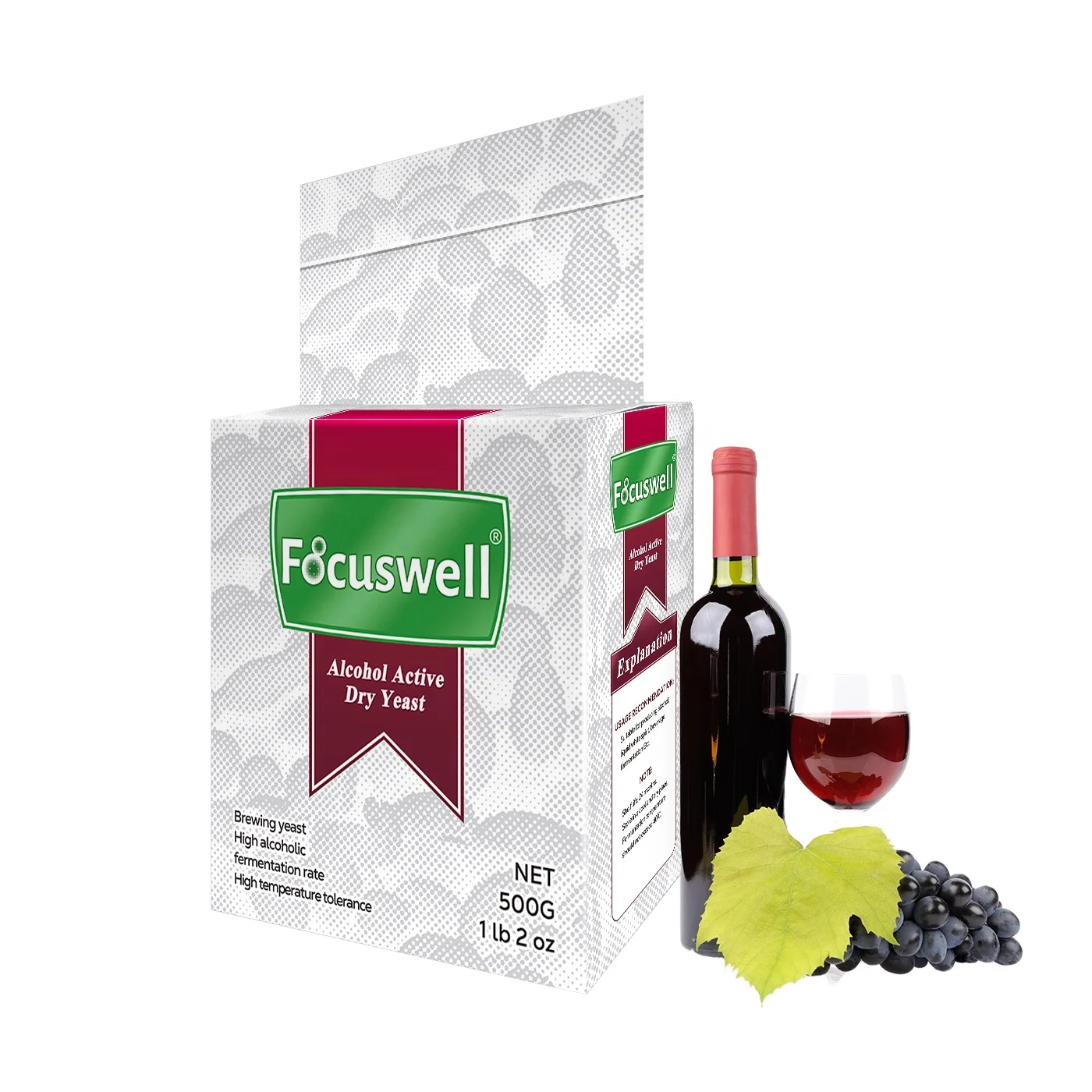 500g Alcohol Active Dry Yeast For Wine - Buy Red Wine Yeast,Chinese ...