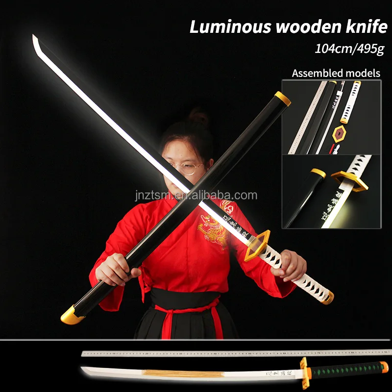 41inch Weapon Sword Demon Slayer Cosplay Sword Anime Ninja Knife Katana ...