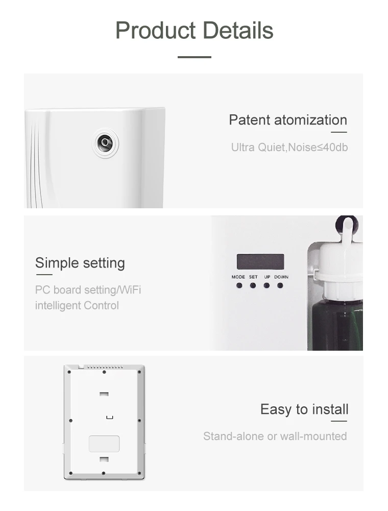 200ml Commercial Electric Aromatic Air Dispenser Oil Difuser Essential ...