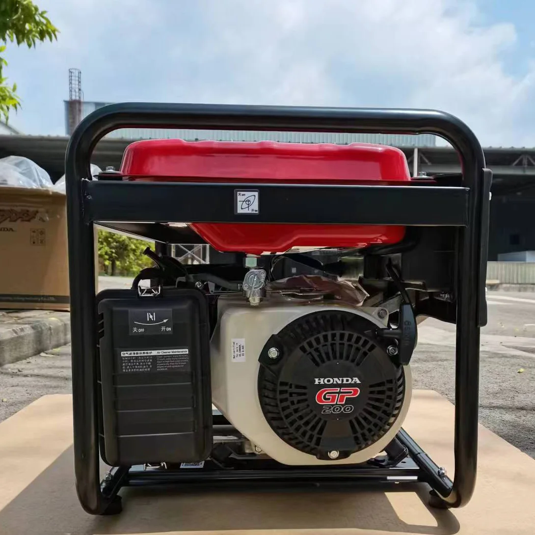 Electric Start 2kw 3kw Gasoline Generator Single Phase Power Petrol ...