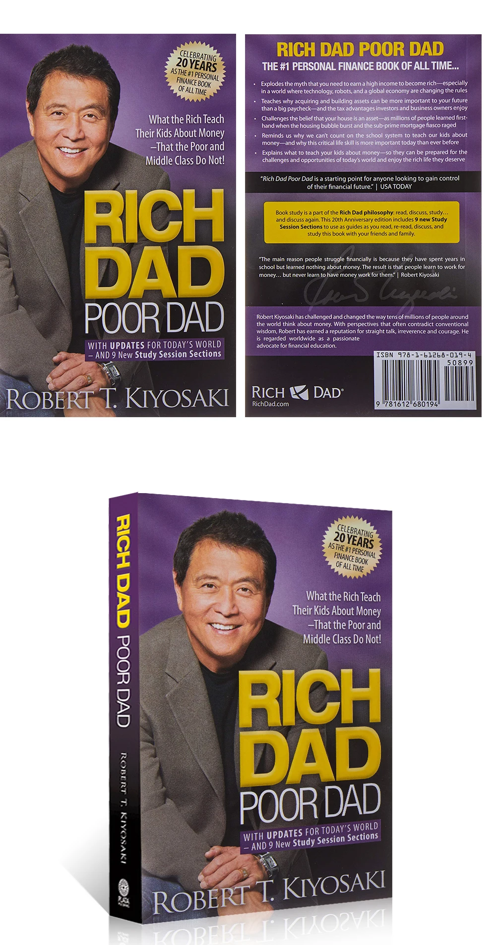 Rich Dad Poor Dad Robert Toru Kiyosaki Personal Finance Children Books ...