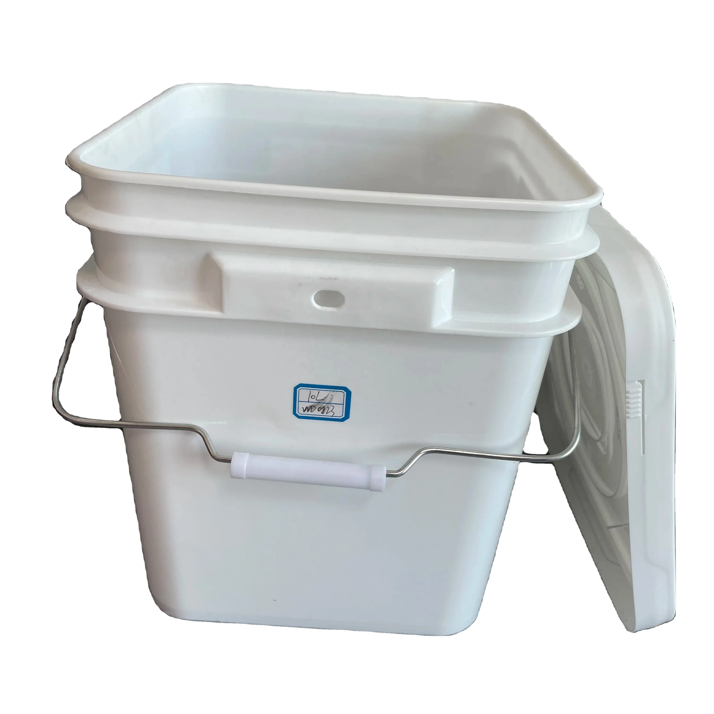 Large 10 liter plastic square bucket with lid| Alibaba.com