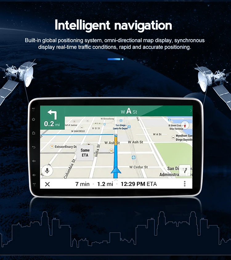 Android Navigation Double Din 10" - Universal Car Stereo