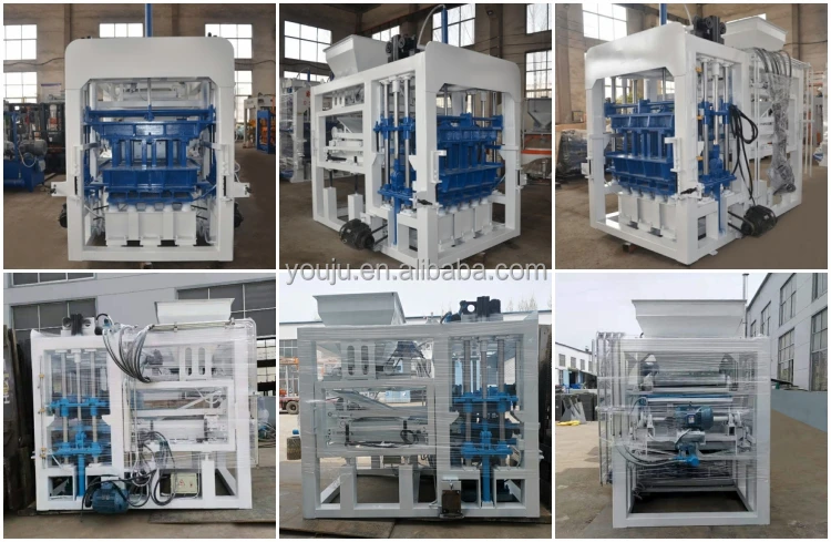 Qtj4-40 Manual Building Making Moulding Semi-automatic Hollow Cement ...