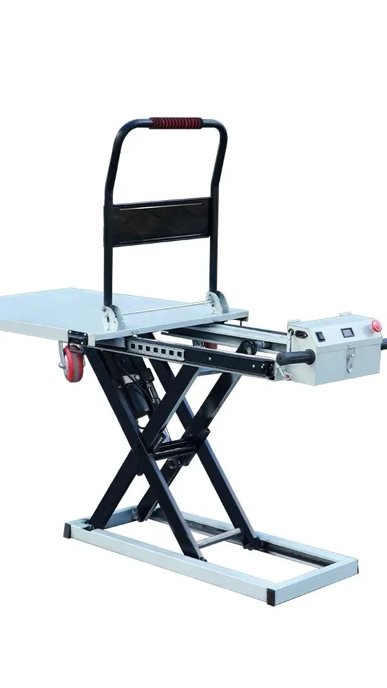 Self-loading Portable 300kg 1000mm Lifting Tables Electric Scissor Lift ...