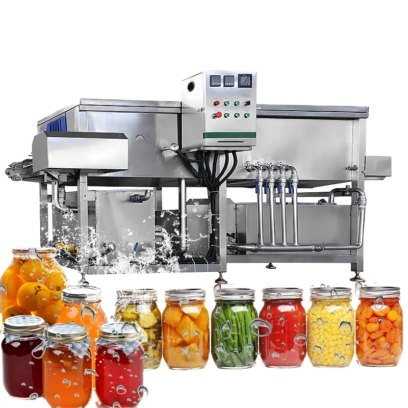 LONKIA Automatic Glass Bottle Cleaning Machine Blueberry Sauce Jar ...