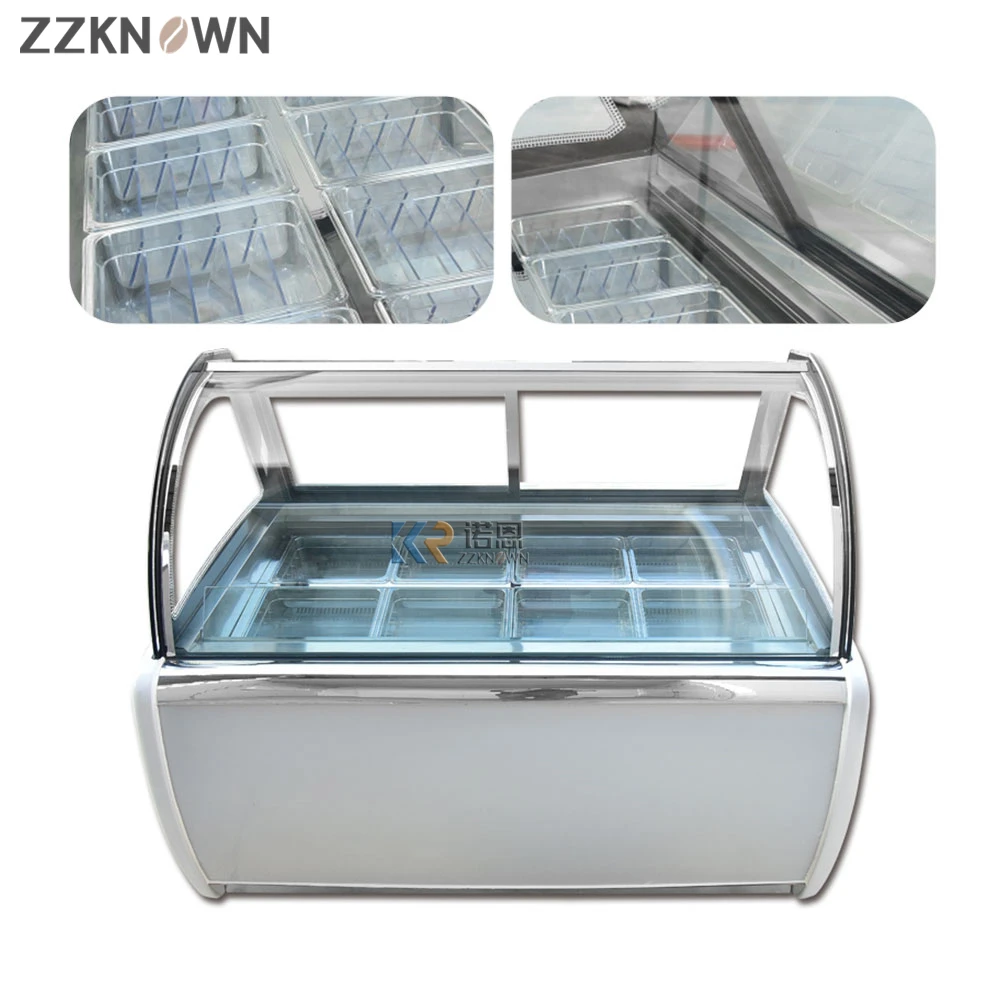 Oem Luxury Ice Cream Showcase Ice Cream Refrigerator Showcase Display ...