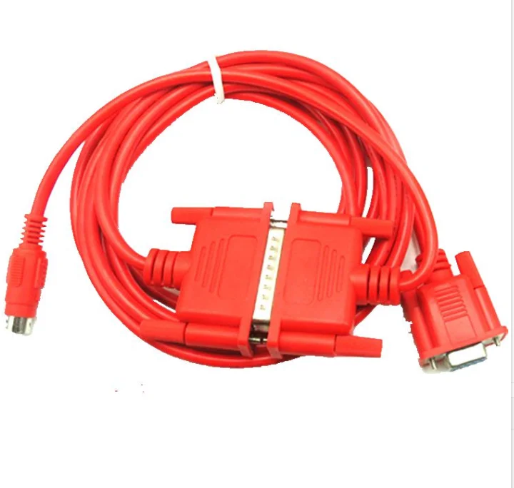 SC09 red programming cable rs232 PLC data cable Red FX and A series PLC ...