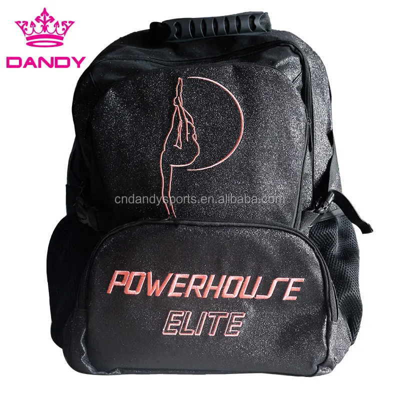 Wholesale Embroidery Logo Cheer Backpack Glitter Backpack Cheerleading ...