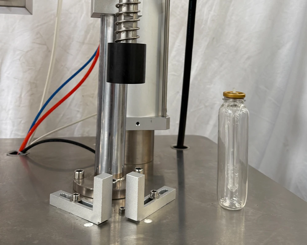 2025 New Arrival Semi-Automatic BOV Aerosol Plastic Bottle Filling ...