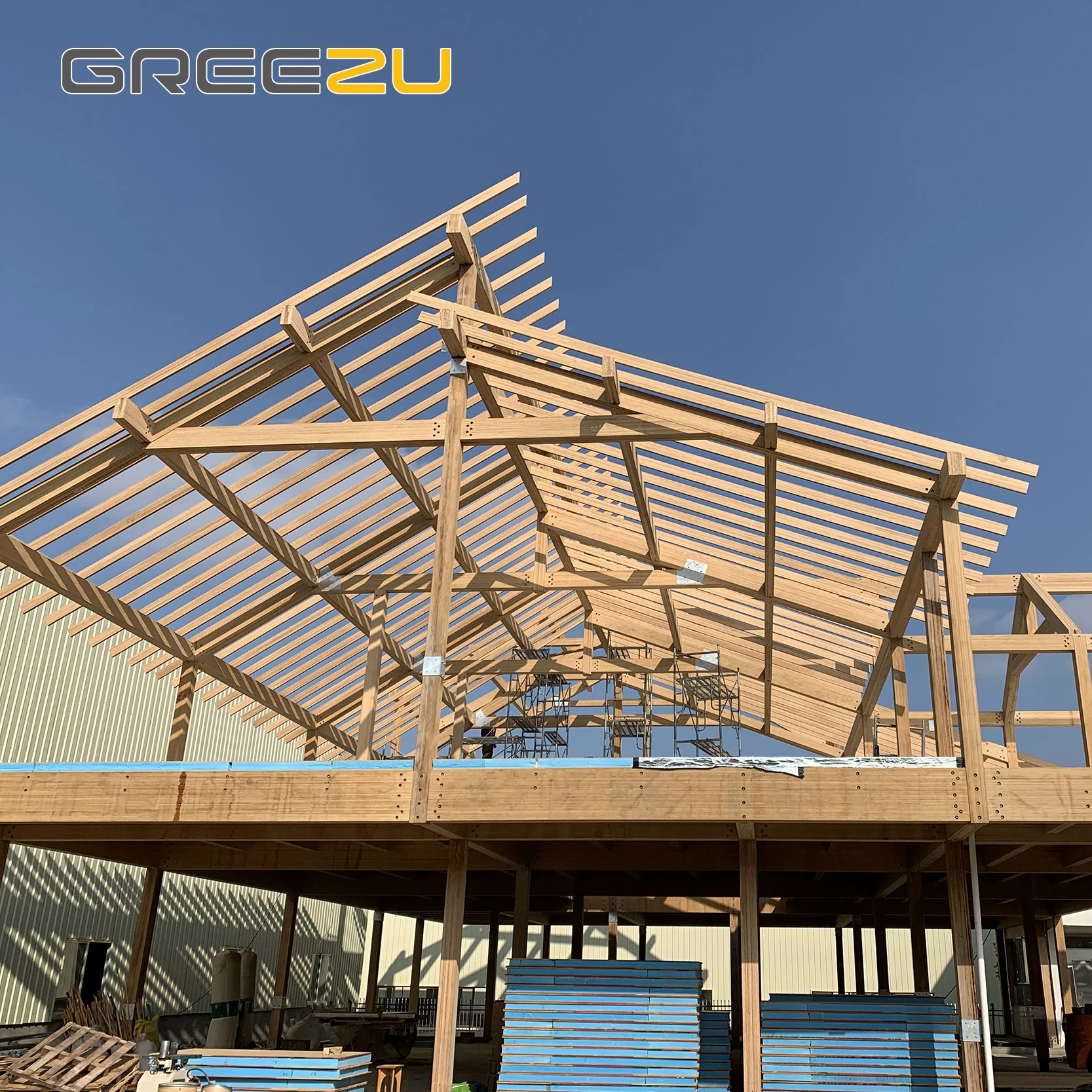 Modular Prefab Native Looking Luxury House Prefab Bamboo Wooden Lake ...