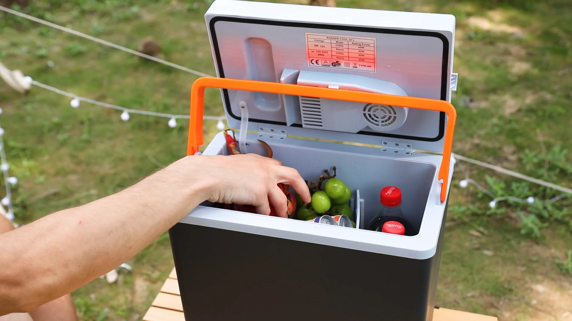 Car Cooler Box 12v Portable Refrigerator Warm And Cold 20l For Fridge ...