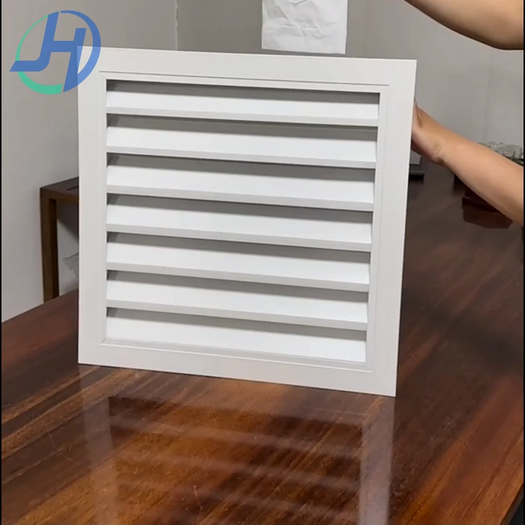 Single-layer Rainproof Air Inlet Ventilation Black Aluminium Louver ...