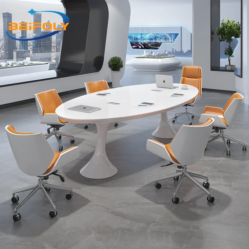 Large Modern Conference Table Office Furniture Meeting Room Desk For ...