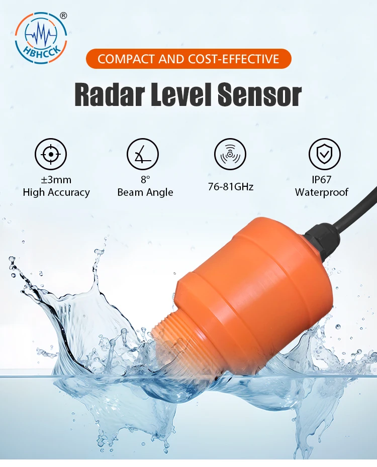 HCCK High Accuracy 4-20ma Radar Level Sensor Transmitter IP67 Radar ...