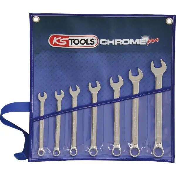 KS TOOLS - 518.3020 CHROME plus Combination spanner set, offset ...