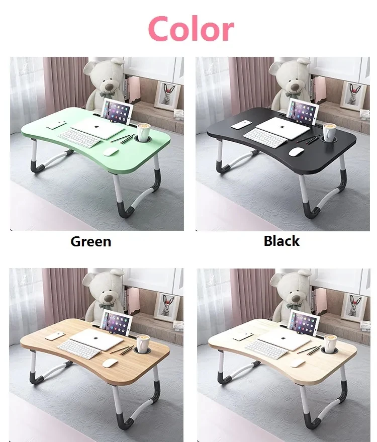 Folding Lap Desk Holder - Portable Laptop Table for Bed & Sofa