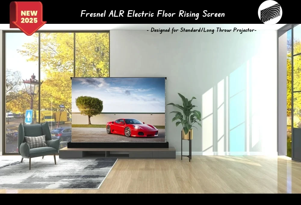 150inch Motorized Fresnel ALR Projector Screen for Home Theater
