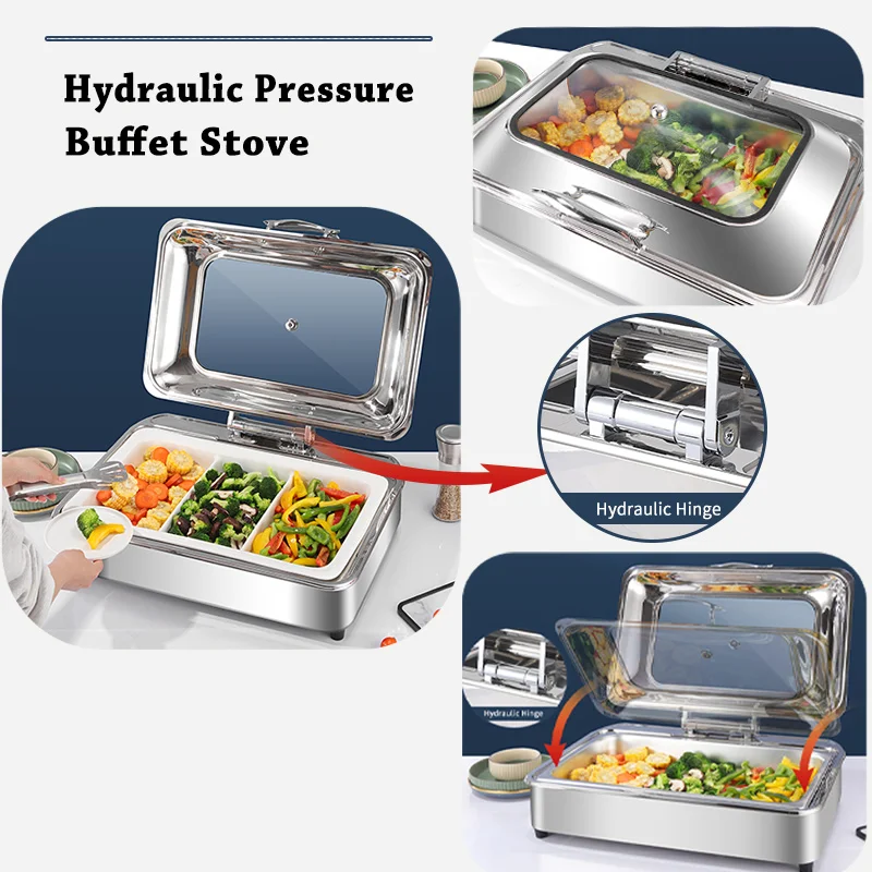 Luxury Gold Fuel Buffet Food Warmer - Perfect for Catering