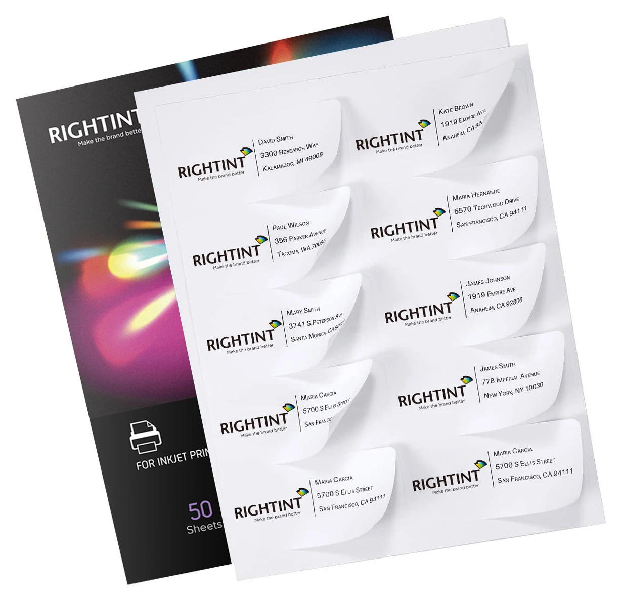 A4 Waterproof Label Printable Die Cut Address Self Adhesive Labels ...