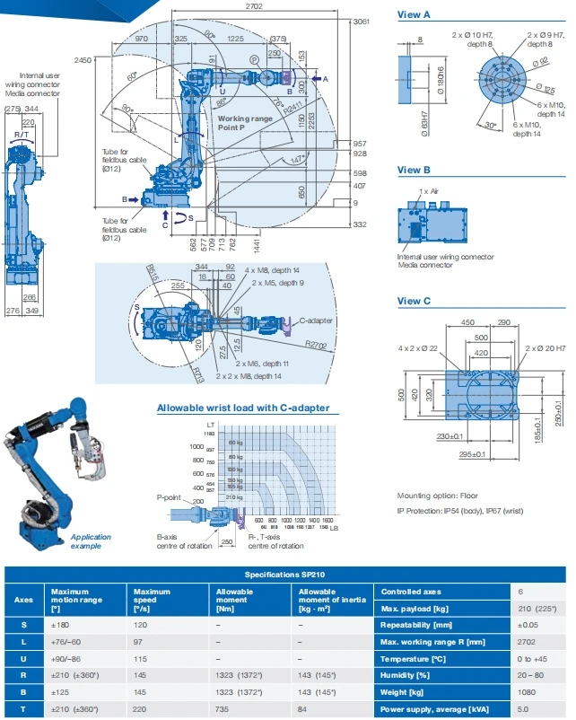 Yaskawa SP210 Welding Robot - Efficient and Reliable