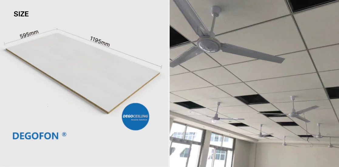 Global Supply Glass Wool Ceiling Degoceiling Acoustic Panels Soundproof ...