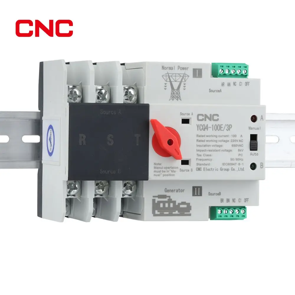 Three Phase Ats Controller Pc Class 3p 32a 63a 100a Automatic Transfer ...