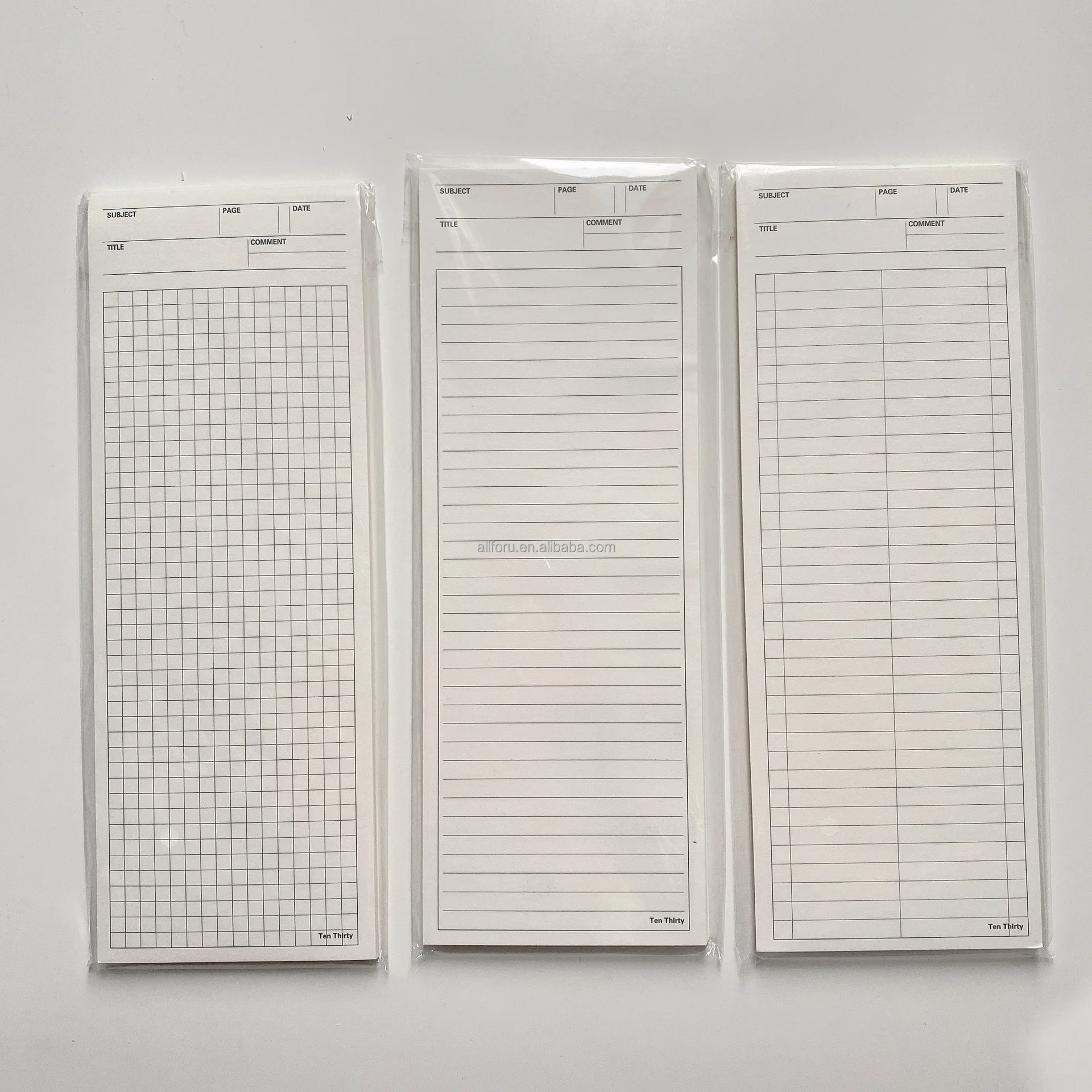 Factory Supply Rectangle Super Long Sticky Note Paper Memo Pad Line Non ...