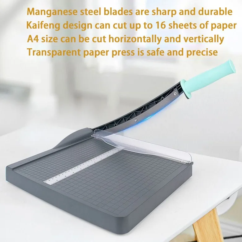 Heavy Duty 12 Inch Manual Paper Trimmer A4 Size Guillotine Desktop ...