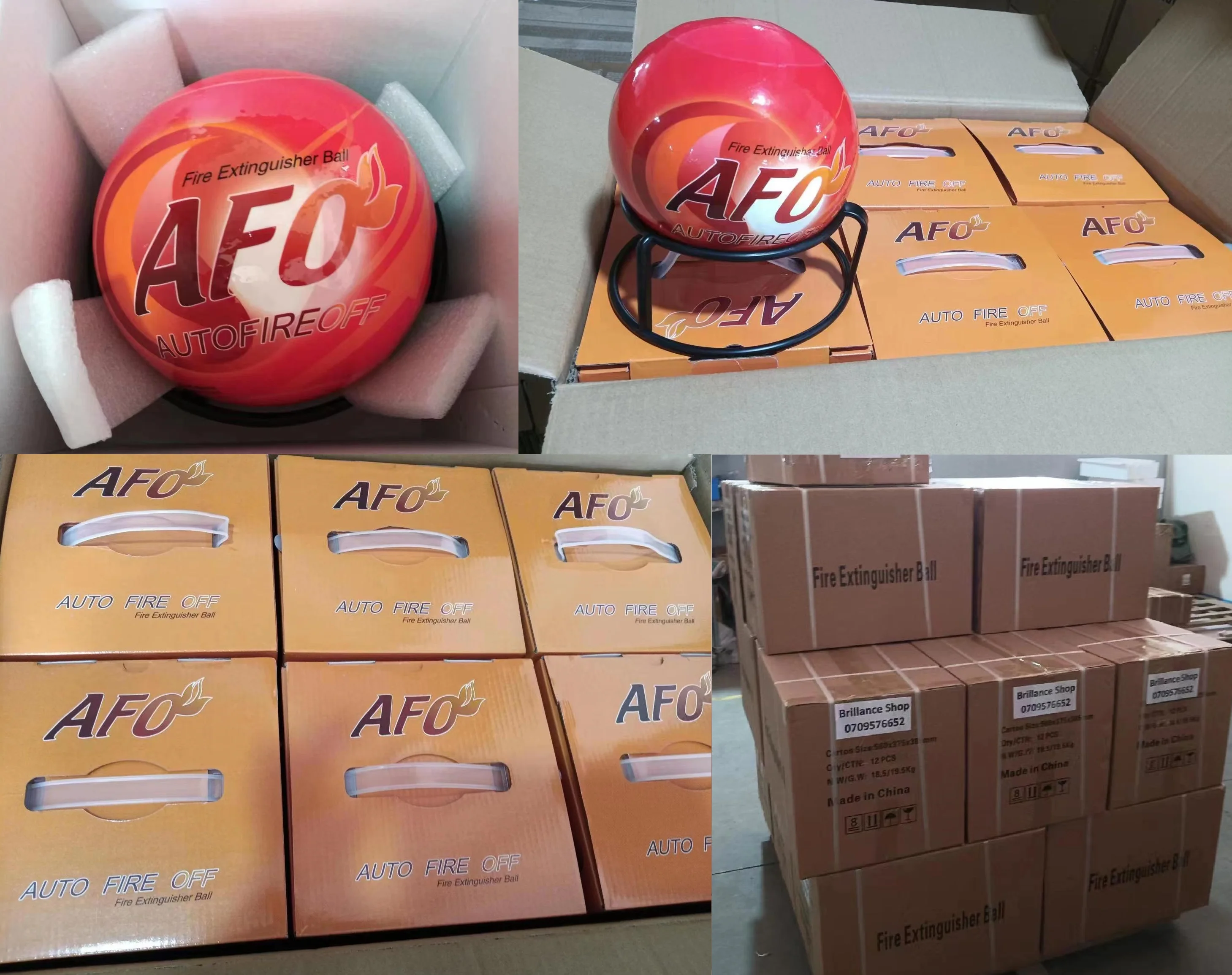 Eferas Type 1.3kg CO2 Fire Extinguisher Dry Powder Ball Fire ...