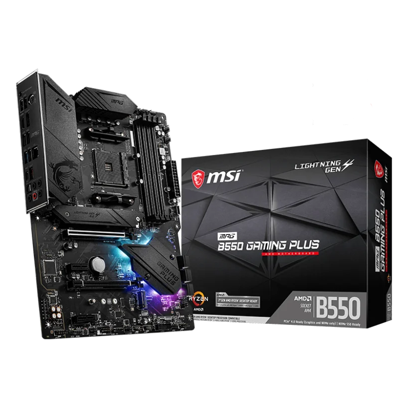 MSI B550 Motherboard - Gaming Plus for AMD Ryzen Processors