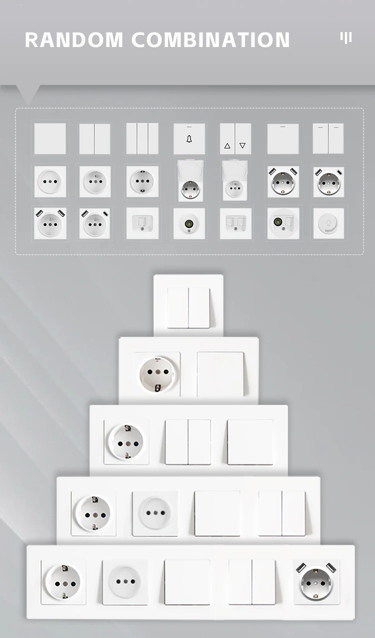 2.1a Type-a Type-c Usb Ports Fast Charging Dual Usb Socket With 220v ...