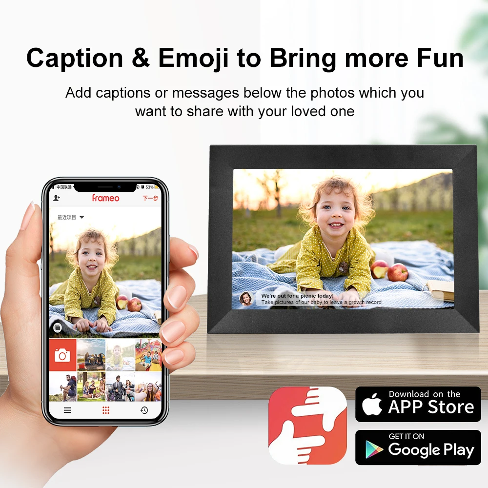 Ips Display 7" 8" 10" 13.3" 15" Inch Digital Photo Frame Digital Lcd ...