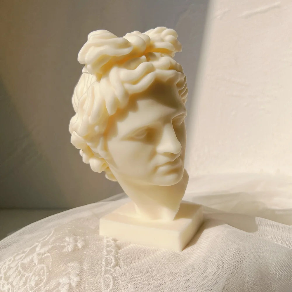 Greek Goddess Bust Statue Silicone Molds - DIY Candle Molds
